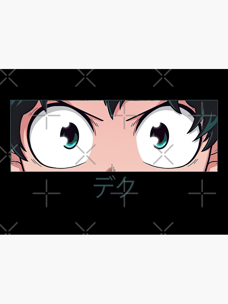 "Deku Izuku Midoriya Eyes" Art Print for Sale by AnimeVision | Redbubble