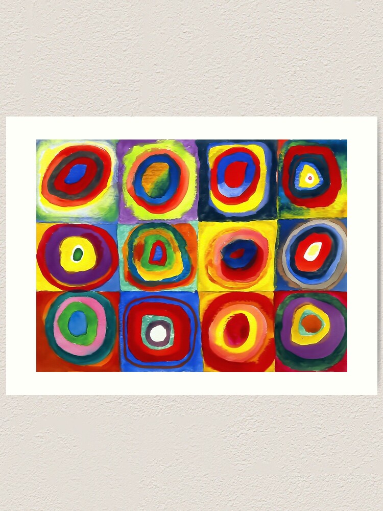 "Kandinsky | Color Study: Squares with Concentric Circles, 1913 Artwork ...