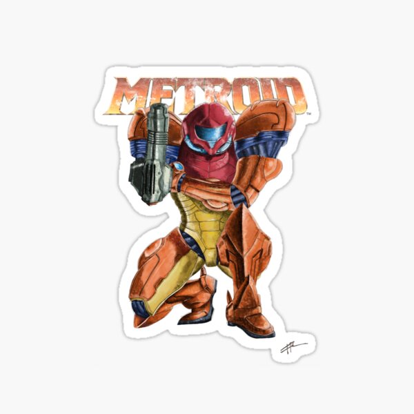 "Samus Aran" Sticker for Sale by FreekRooijakker | Redbubble