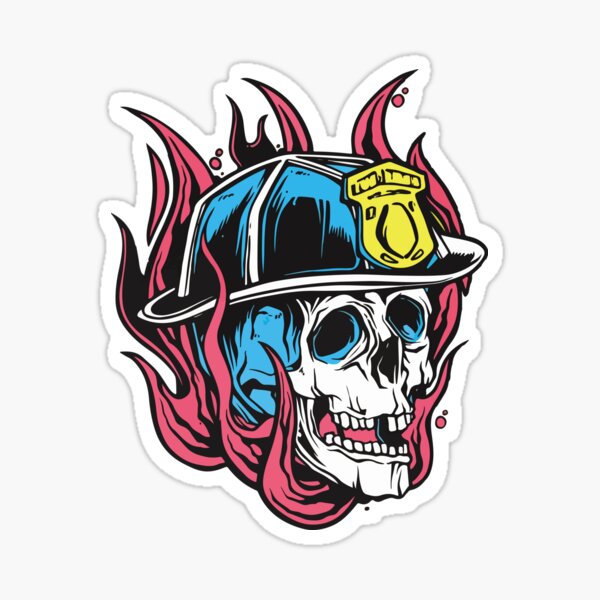 "Fireman" Sticker by zaher97 | Redbubble
