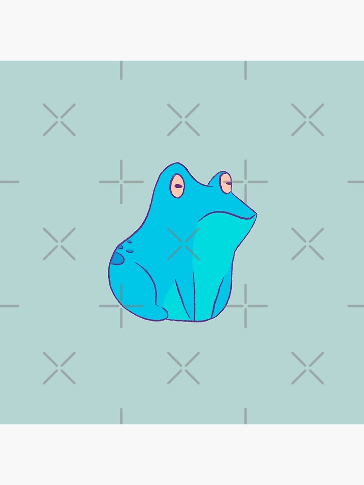 "Goofy Frog - Blue" Poster by Risky-Biznus | Redbubble