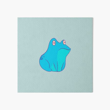 "Goofy Frog - Blue" Art Board Print by Risky-Biznus | Redbubble