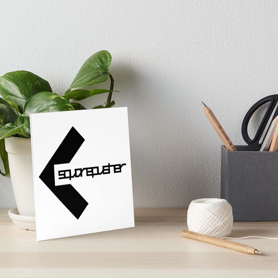 "Square Pusher Logo Black" Art Board Print by Joe-byron | Redbubble