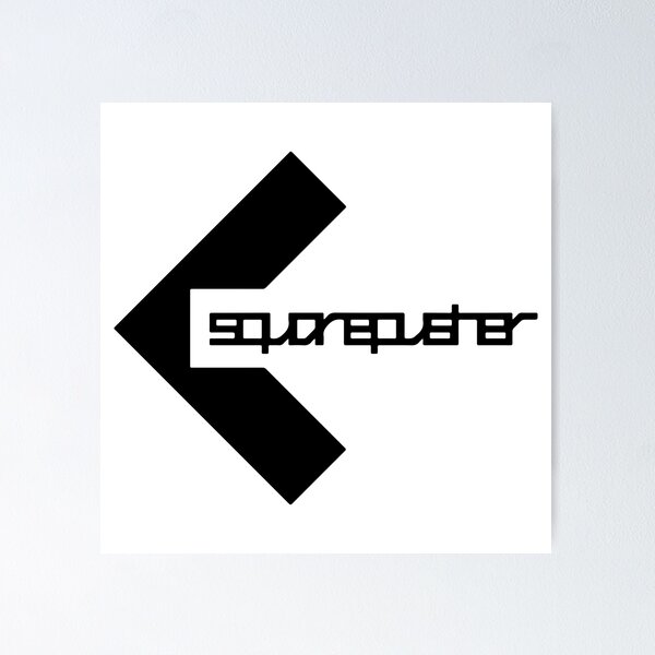 "Square Pusher Logo Black" Poster for Sale by Joe-byron | Redbubble