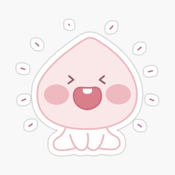 "Kakao Friends Apeach" Sticker by Creezu | Redbubble