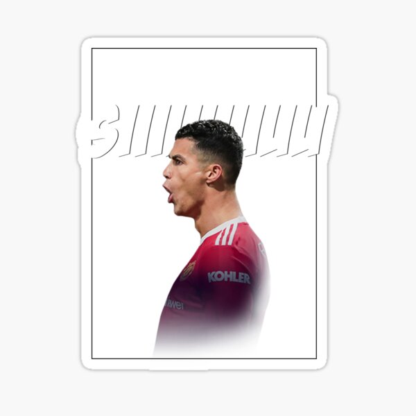 "Cristiano Ronaldo Siiuu" Sticker by faridfa7 | Redbubble