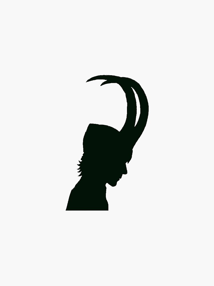 "Loki Silhouette" Sticker by oharachic | Redbubble