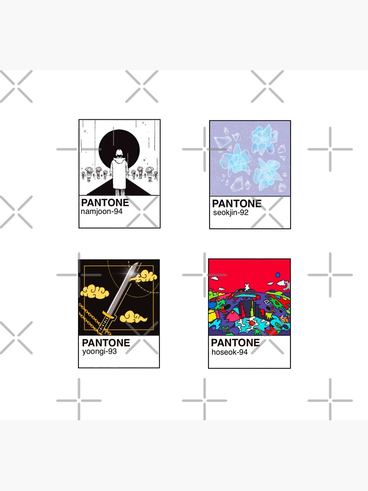 "BTS Hyung Line Sticker Pack" Poster for Sale by rainyyjoon-co | Redbubble