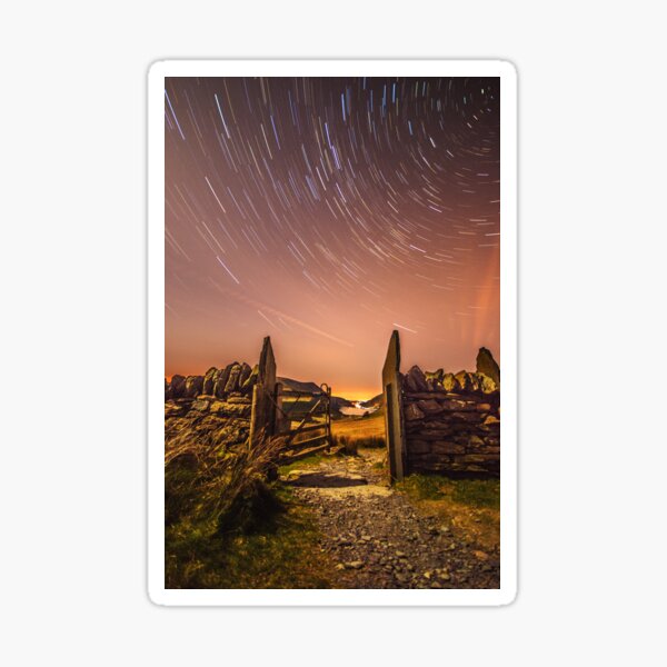 "Snowdon StarTrails" Sticker for Sale by LluniauDafyddEm | Redbubble