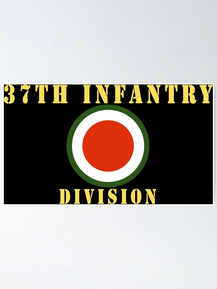 "Army - 37th Infantry Division X 300 - Hat" Poster for Sale by ...