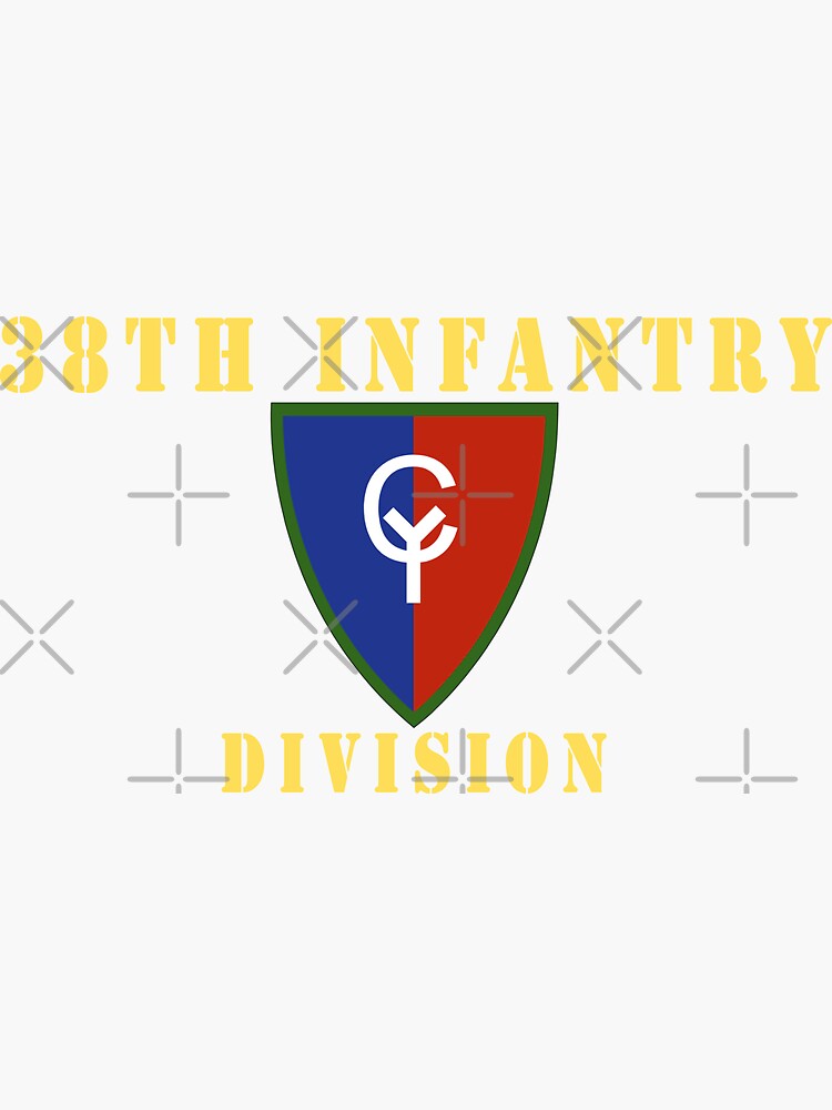 "Army - 38th Infantry Division X 300 - Hat" Sticker for Sale by ...
