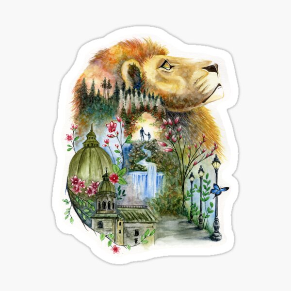 "Narnia - Aslan" Sticker for Sale by kixbaxrelax | Redbubble