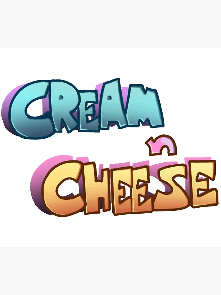 "Cream N Cheese Text Logo" Art Print for Sale by CreamNCheese | Redbubble