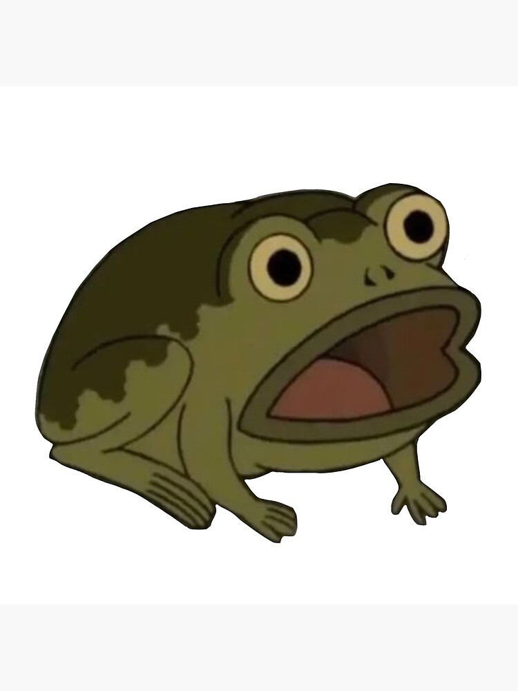 "Cartoon frog meme" Metal Print for Sale by AtruChanqwq | Redbubble