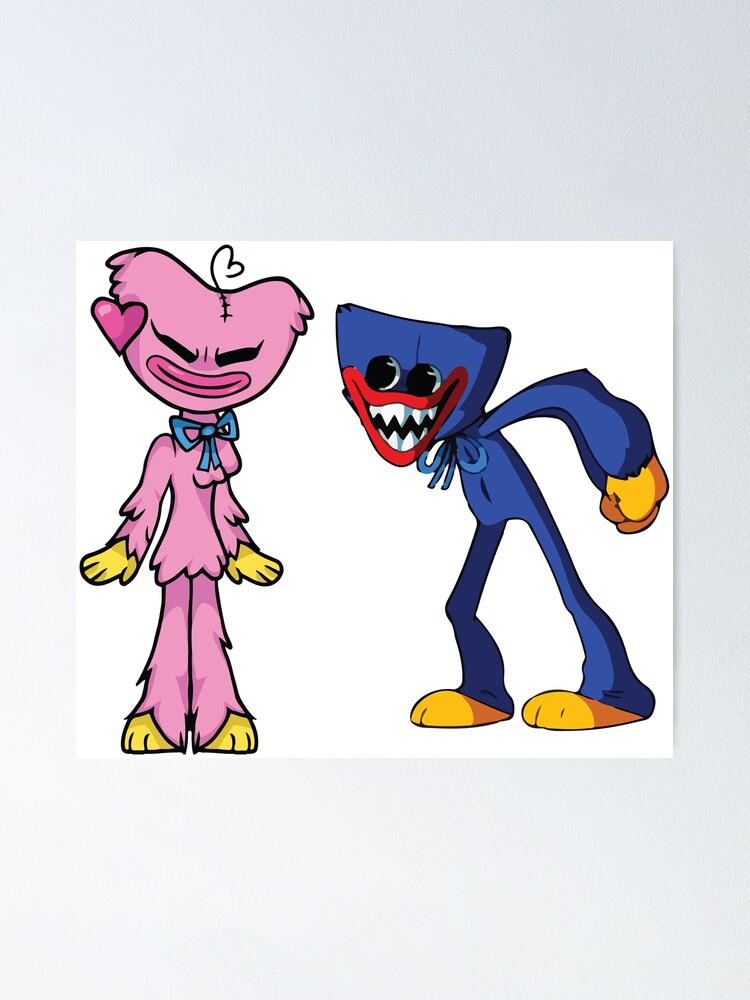 Poster « huggy wuggy et kissy missy », par spamton-funny | Redbubble