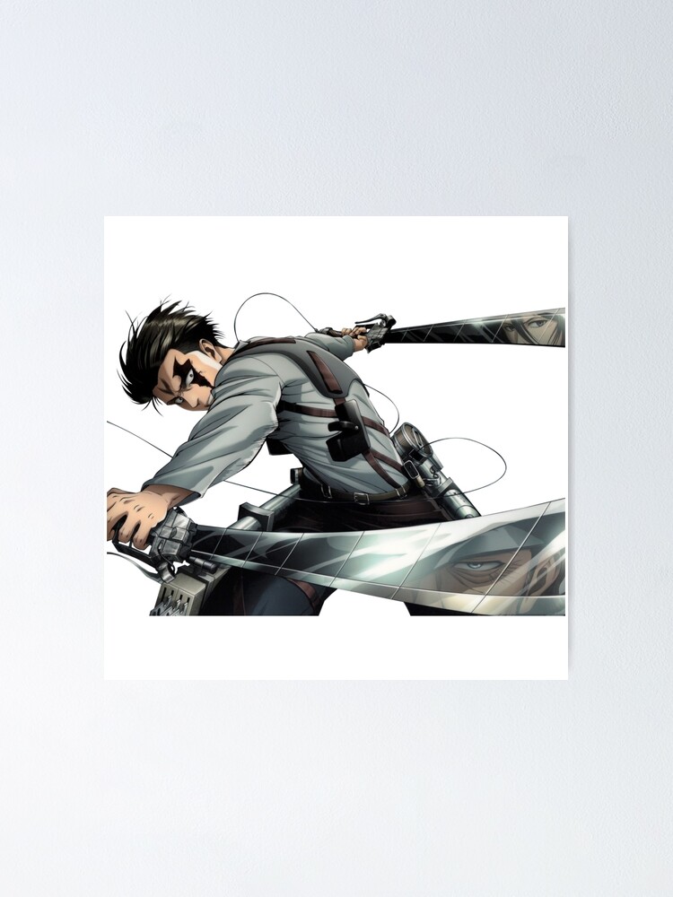 "Attack on Titan Levi" Poster for Sale by fitainment | Redbubble