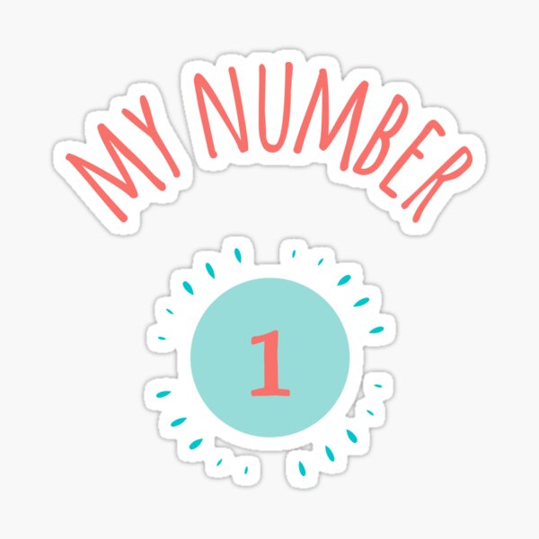 "Number 1! " Sticker by Eurovfans | Redbubble