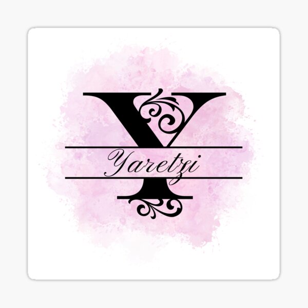 Pegatina for Sale con la obra «Letra Y Yaretzi» de TeyMank | Redbubble