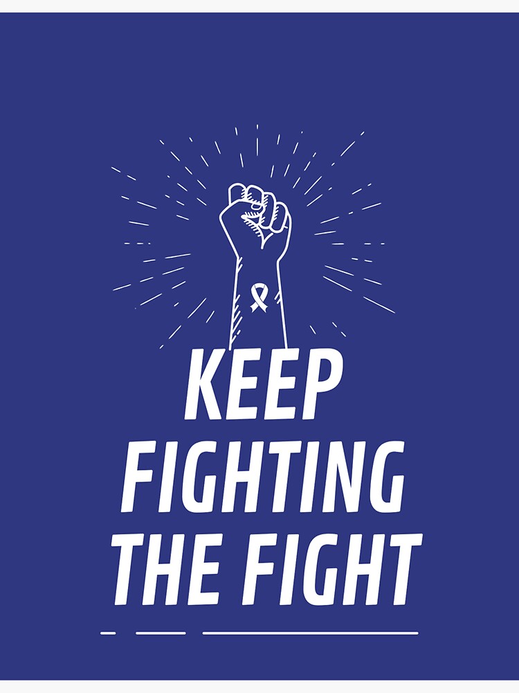 "Keep Fighting the Fight" Sticker for Sale by SpicyLife | Redbubble