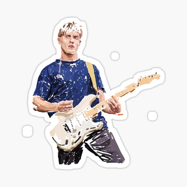 "Sam Fender guitar " Sticker for Sale by eleanor27 | Redbubble