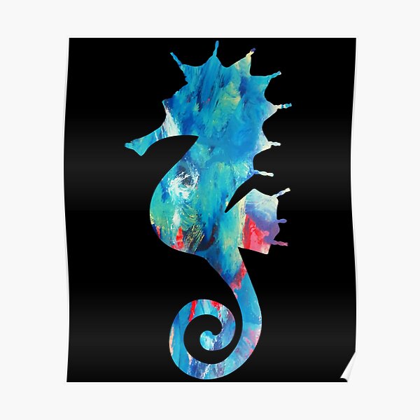 "seahorse" Poster for Sale by Mandala-Corner | Redbubble