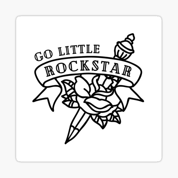 "Go Little Rockstar" Sticker for Sale by jancini | Redbubble