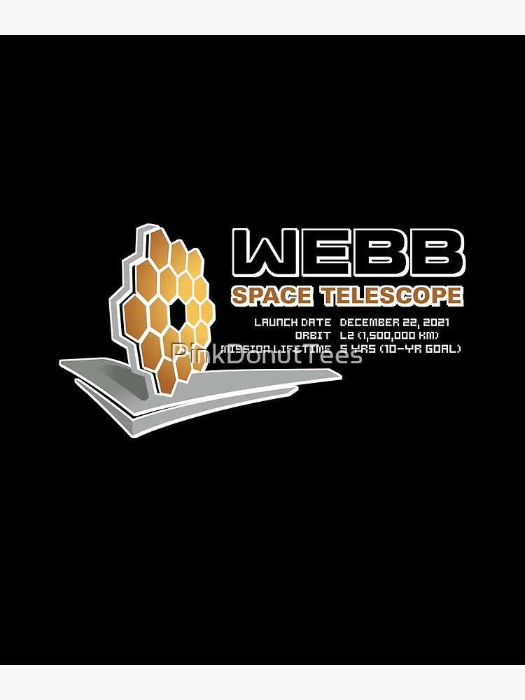 "James Webb Space Telescope Launch Logo - JWST Logo" Canvas Print for ...