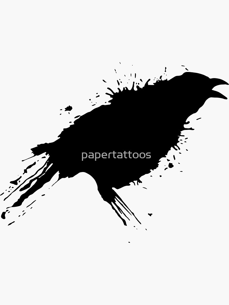 "Mark of the Crow" Sticker for Sale by papertattoos | Redbubble