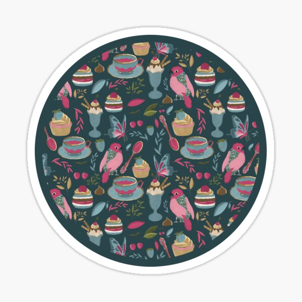 "Sundae at the Aviary" Sticker for Sale by OranelloDesigns | Redbubble