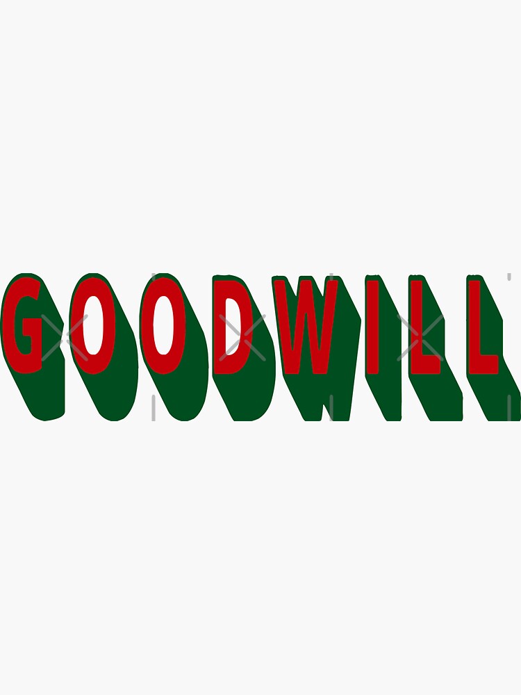 "Goodwill" Sticker by IVEKDESIGN | Redbubble