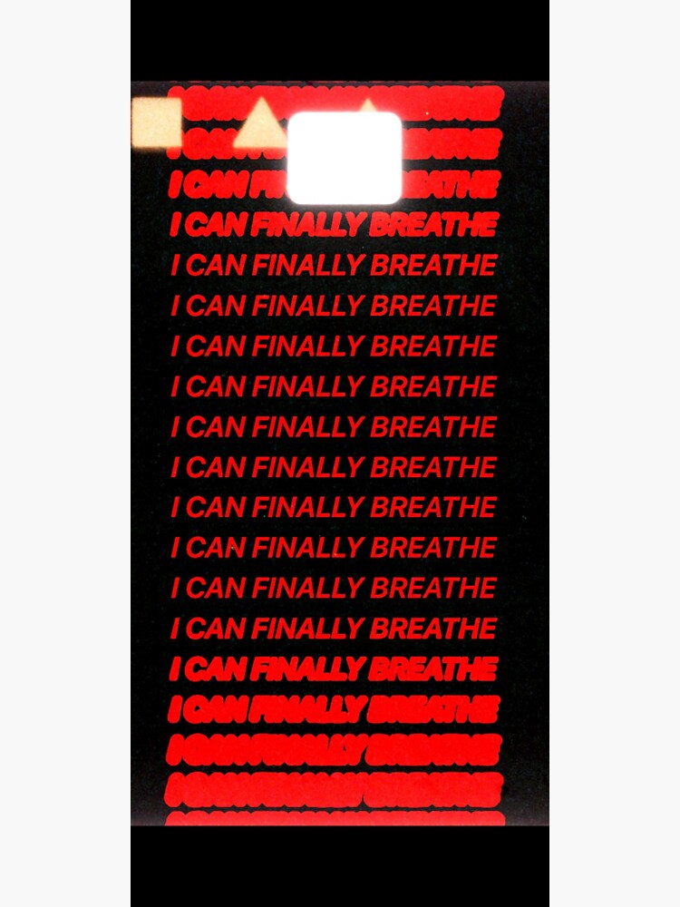 "I CAN FINALLY BREATHE digital edit" Sticker by animalwithclo | Redbubble
