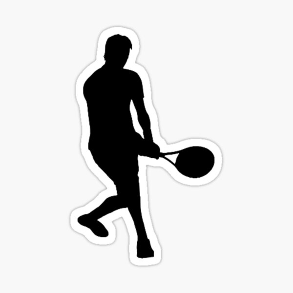 "Tennis player" Sticker for Sale by SUNOOR | Redbubble