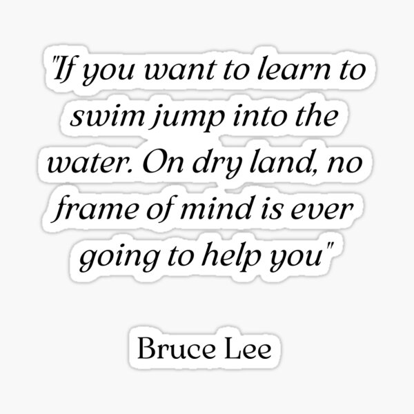 "The One Percent Mindset Powerful Quote - Bruce Lee Quotes" Sticker by ...