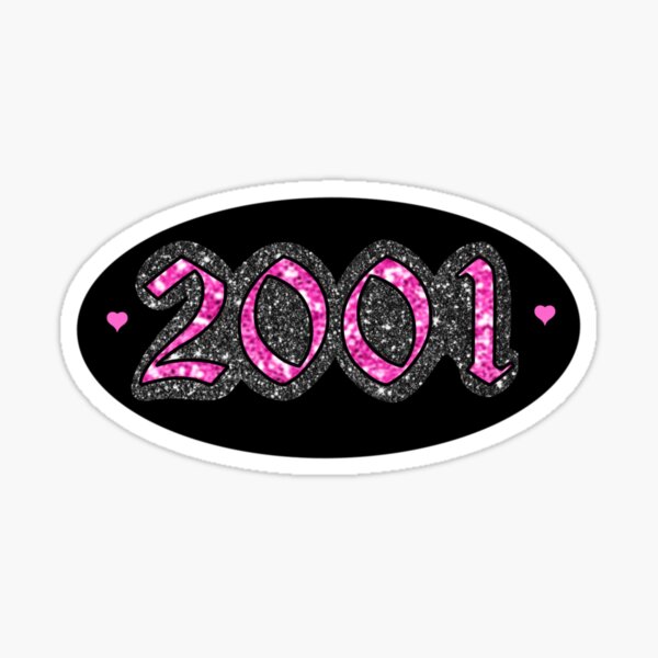 "Glitter 2001" Sticker for Sale by blueberrycafe | Redbubble