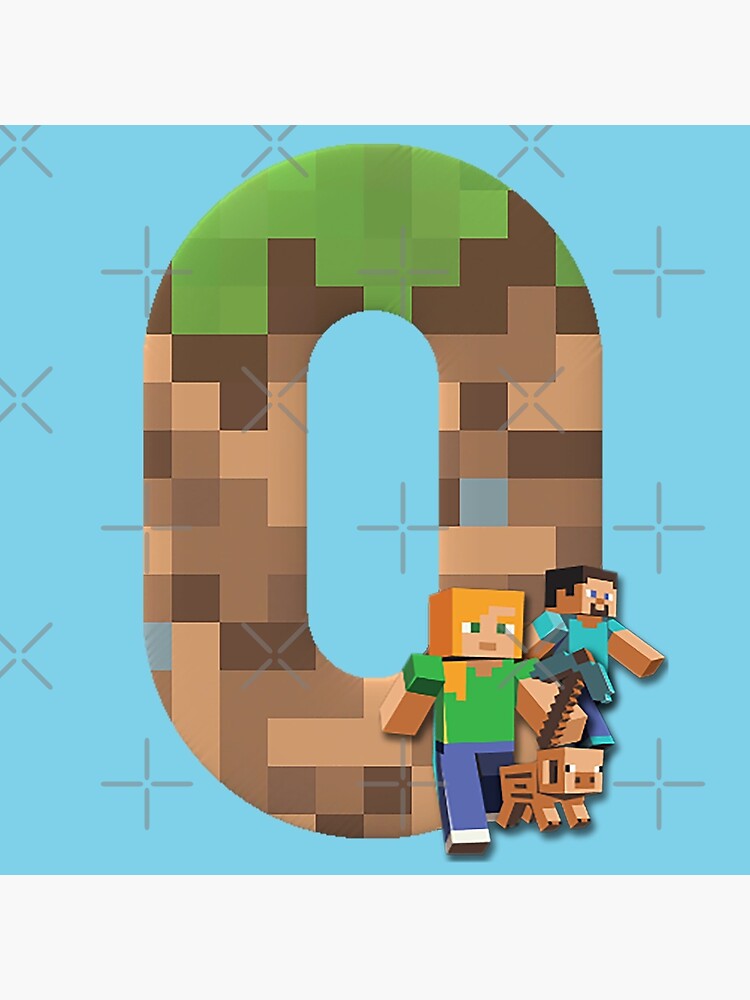 "Minecraft Personal Name Letter O" Poster for Sale by ddkart | Redbubble
