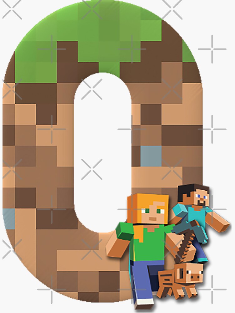 "Minecraft Personal Name Letter O" Sticker for Sale by ddkart | Redbubble