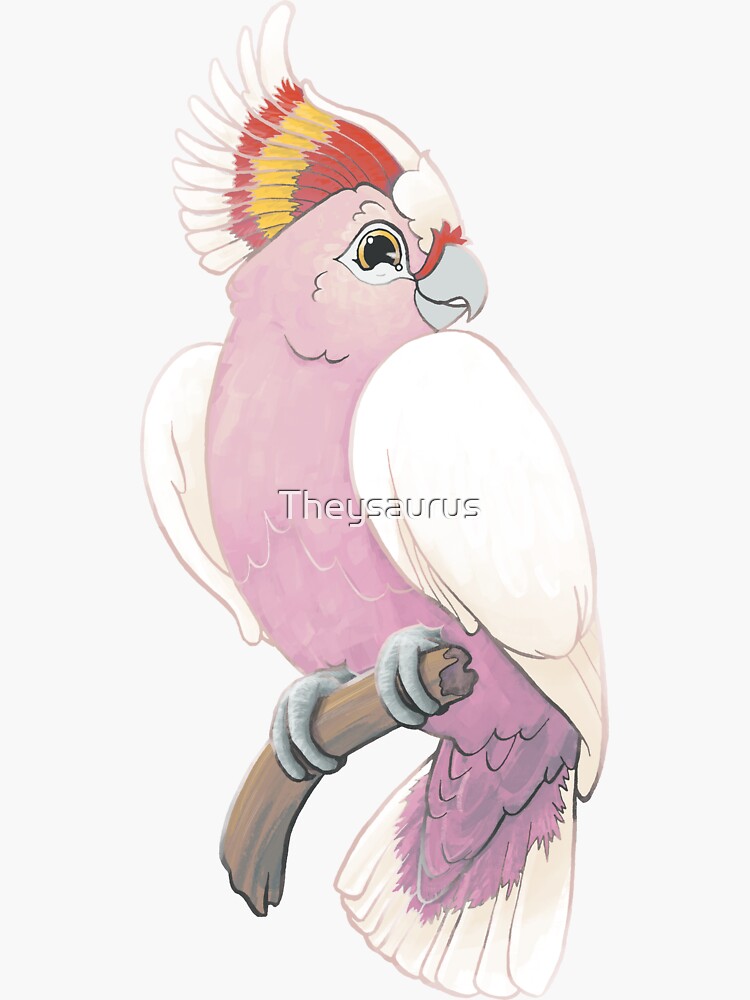 "Cheeky Cocky" Sticker by Theysaurus | Redbubble