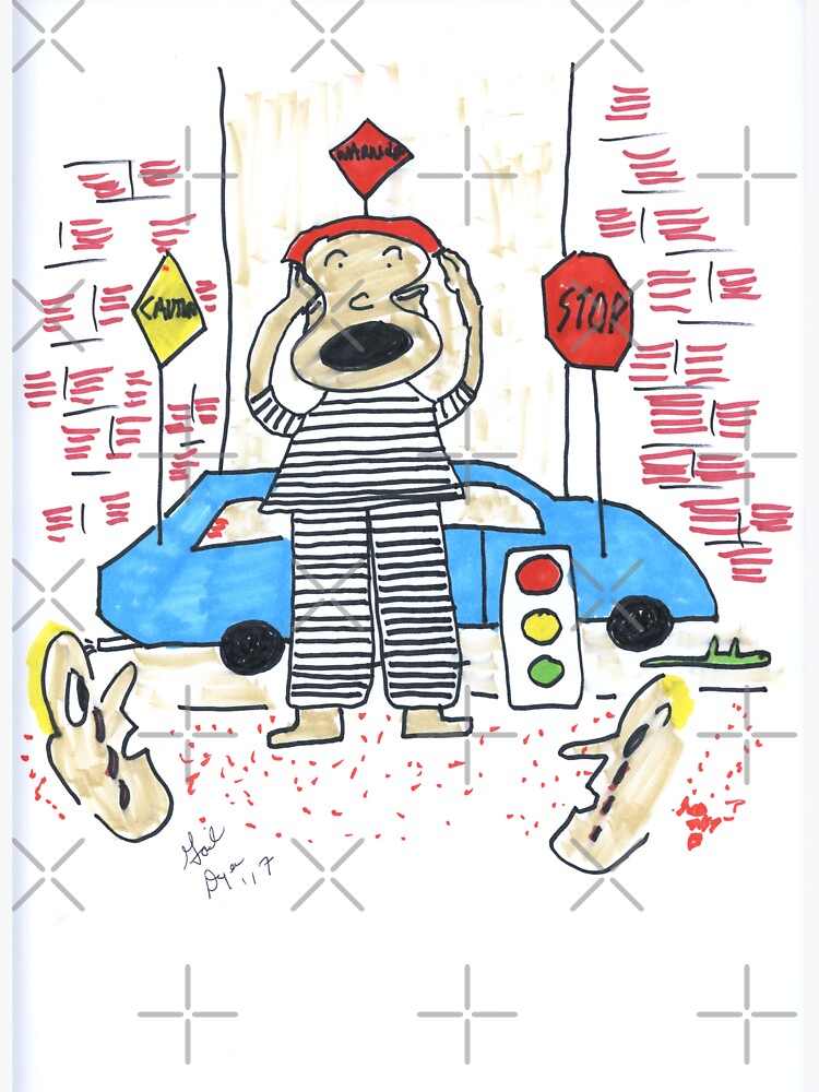 "Do I stop or Do I go?" Sticker for Sale by InSightByGail | Redbubble