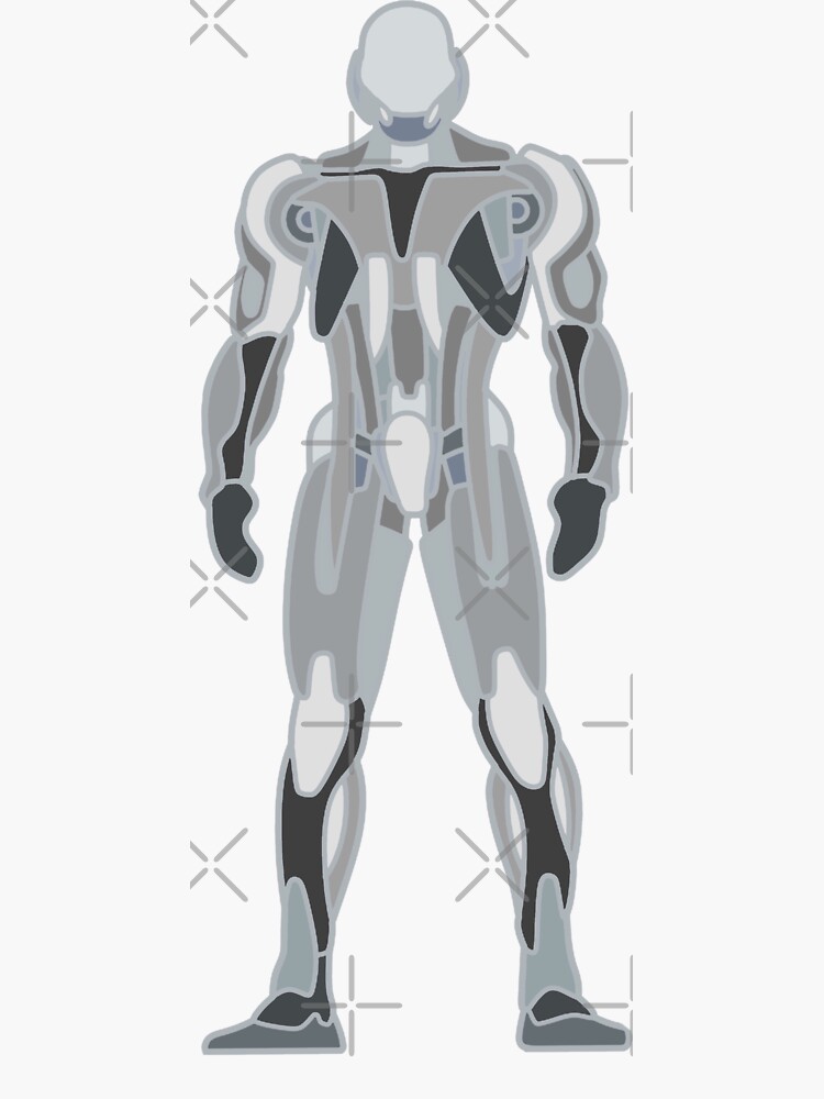 "Ultron Gray" Sticker for Sale by uncannyjuice | Redbubble