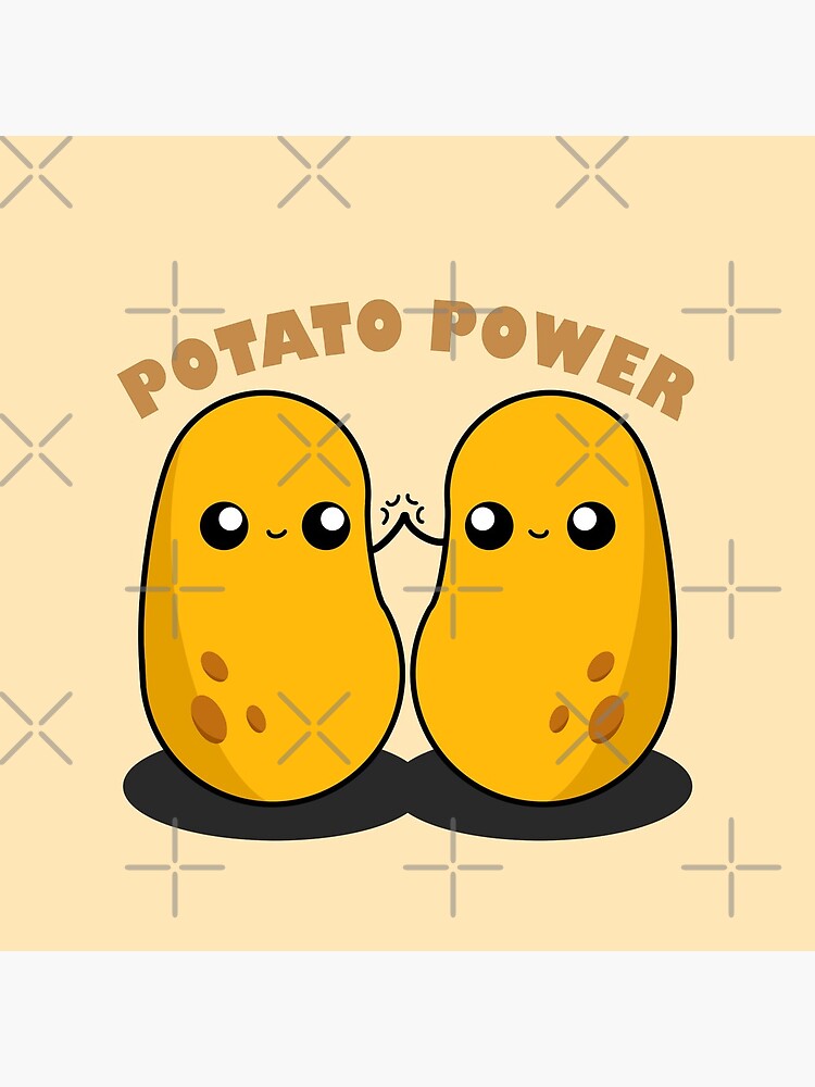 "Cute Cartoon Potato || Potato Power || Kawai" Poster for Sale by ...