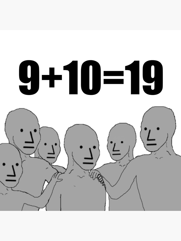 "Wojak NPC Woke" Art Print for Sale by Eimxyz | Redbubble