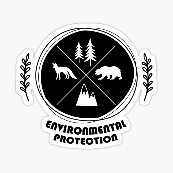 "Environmental protection" Sticker for Sale by Jaouda | Redbubble