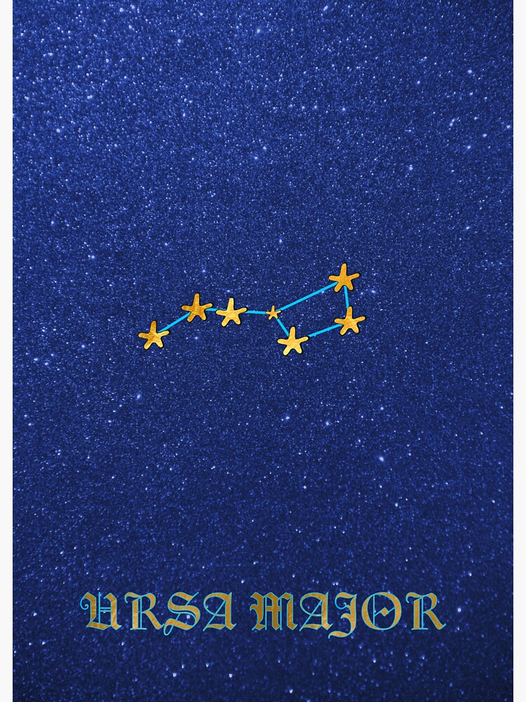 "Constellations - URSA MAJOR" Sticker for Sale by Hell-Prints | Redbubble