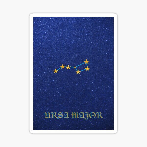"Constellations - URSA MAJOR" Sticker for Sale by Hell-Prints | Redbubble