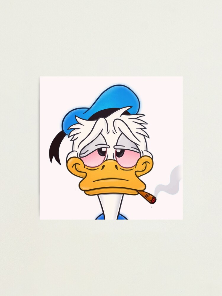 El Pato Donald Fumando Marihuana Weed Duck Etsy México