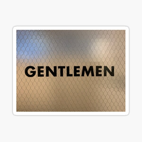 "Gentlemen" Sticker for Sale by RugbyStickers | Redbubble