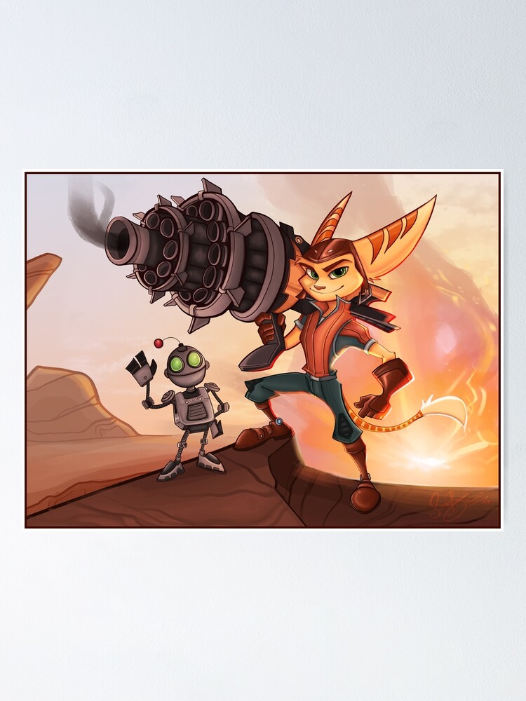 "Ratchet et Clank - RYNO.V" Poster by farorest | Redbubble
