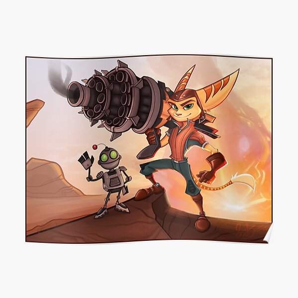 "Ratchet et Clank - RYNO.V" Poster by farorest | Redbubble