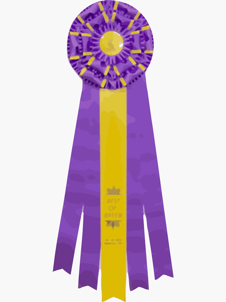 "Best of Breed Ribbon" Sticker for Sale by ShowDogMom | Redbubble
