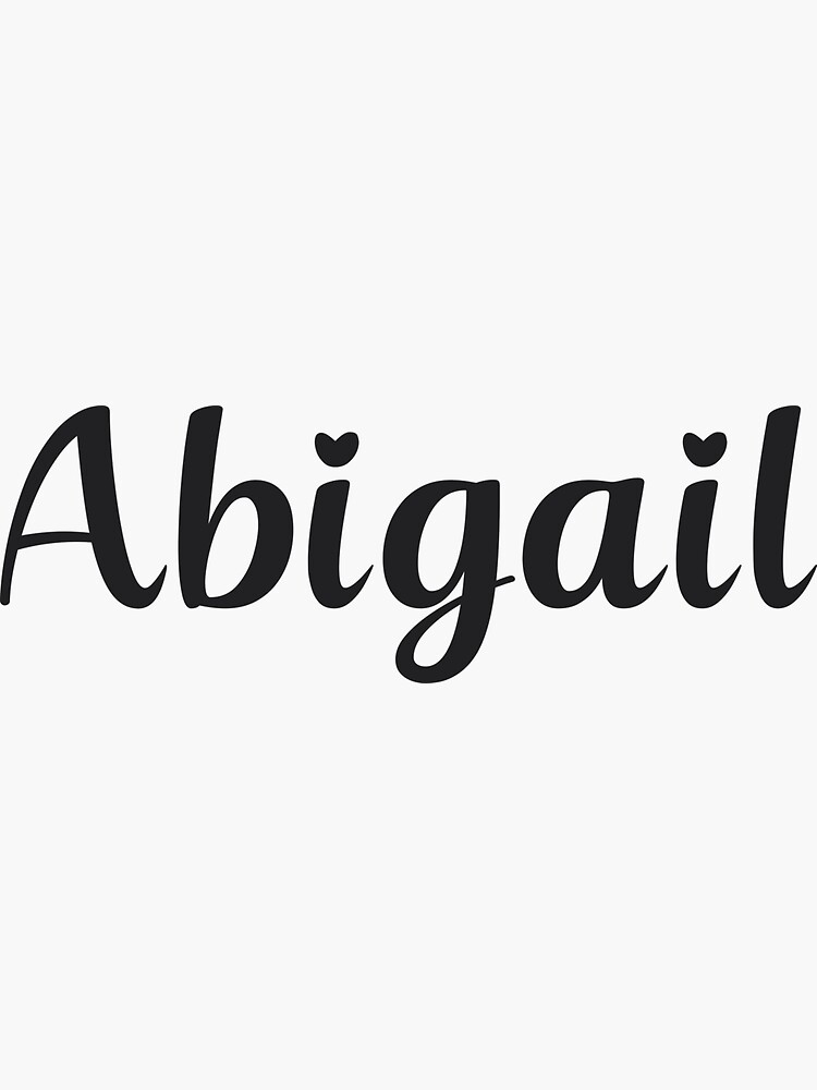 "Abigail" Sticker for Sale by 99Posters | Redbubble
